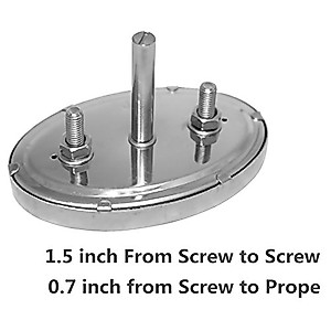 DOZYANT Stainless Steel Lid Thermometer Gas Grill Temperature Gauge Heat Indicator 22551 Replacement for Grill Master 720-0697 4 Burner, Aussie, Brinkman and Others, Adjustable for Accuration