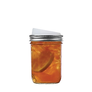 Jarware Translucent 82673 Wide Mouth Drink Lid, Set of 4, Without Straws