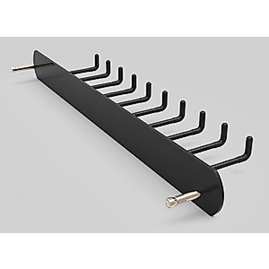 6/8 Levels Fitness Class Yoga Mat Holder, Wall Mounted Gym Yoga Racks, Space Saving Yoga Equipment Storage Rack, Yoga Wheel Foam Roller Wall Hanging (Color : Hooks)