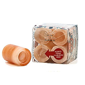 The Spice Lab Tequila Shot Glasses - Pink Himalayan Salt Tequila Shot Glasses - 4 Pack - Just Pour, Shoot and Bite a Lime - Natural – Perfect for your Bar