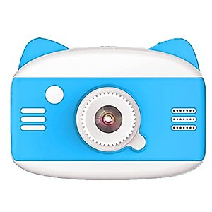 LINXHE Kids Camera Digital Camera for Rechargeable Child Video Recorder 12MP HD 1080P 3.5 Inch Screen for 3-12 Year Old Boys Girls Toddler (Color : Blue)