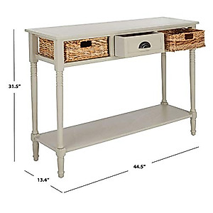 Safavieh Home Collection Christa Vintage Grey 3-Drawer Storage Console Table