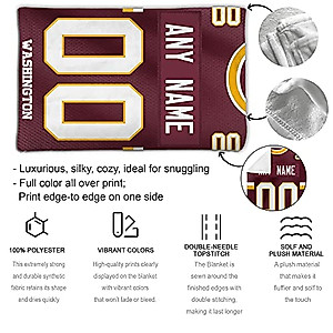 Football Team Blanket Washington Custom Any Name And Number For Fans, New Skin Kids, This Used To Be Washington