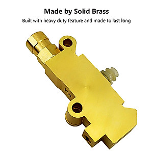 PV4 Brass Combination-Proportioning Valve, 172-1361 PV71 Disc-Disc Brake System Fit for Ford Chevy Mopar, Proportioning Valve Compatible with 4 Wheel Disc Brakes Trucks