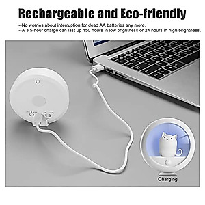 AIMILAR LED Motion Sensor Kids Night Lights Rechargeable USB Night Light Lamp for Kids Room Bedroom Bathroom Toilet Portable Baby Nursery Magnetic Cow Nightlight (2 Pack)