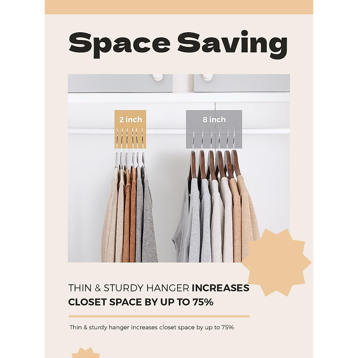 HOUSE DAY Grey Plastic Hangers 50 Pack, Slim Clothes Hangers Space Saving, Non Slip Hangers with Rubber Pads, Sturdy Coat Hangers for Closet, S-Shaped Hangers for Shirt, Suit, Pant, Skirt