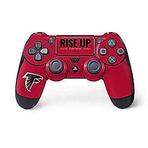 Skinit Decal Gaming Skin compatible with PS4 Pro/Slim Controller - Officially Licensed NFL Atlanta Falcons Team Motto Design