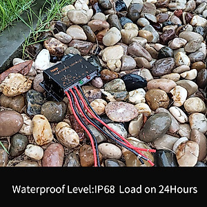 12V 24V Auto 10A Charger Controller IP68 Waterproof PWM Solar Charge Controller Solar Panel Battery Intelligent Regulator for Solar System Caravan Boat Solar Controller for Lead-Acid Battery