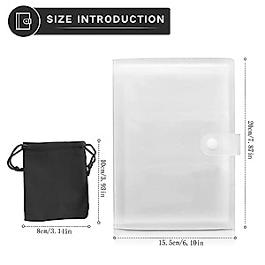 Transparent Jewelry Storage Book, Jewelry Storage Albumwith 50 Zipper Bag, Portable Travel Jewelry Organizer Storage Book for Rings, Necklace, Bracelets, Stud, and Earrings (160 Grids + 50 Thicken PVC Bags)