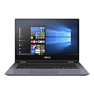 ASUS VivoBook Flip 14 2 in 1 14-inch FHD Touchscreen Laptop - 8th Gen Intel core i3-8145U - 4GB RAM - 128GB SSD - Fingerprint - Backlit - USB-C - Win10 (Renewed)