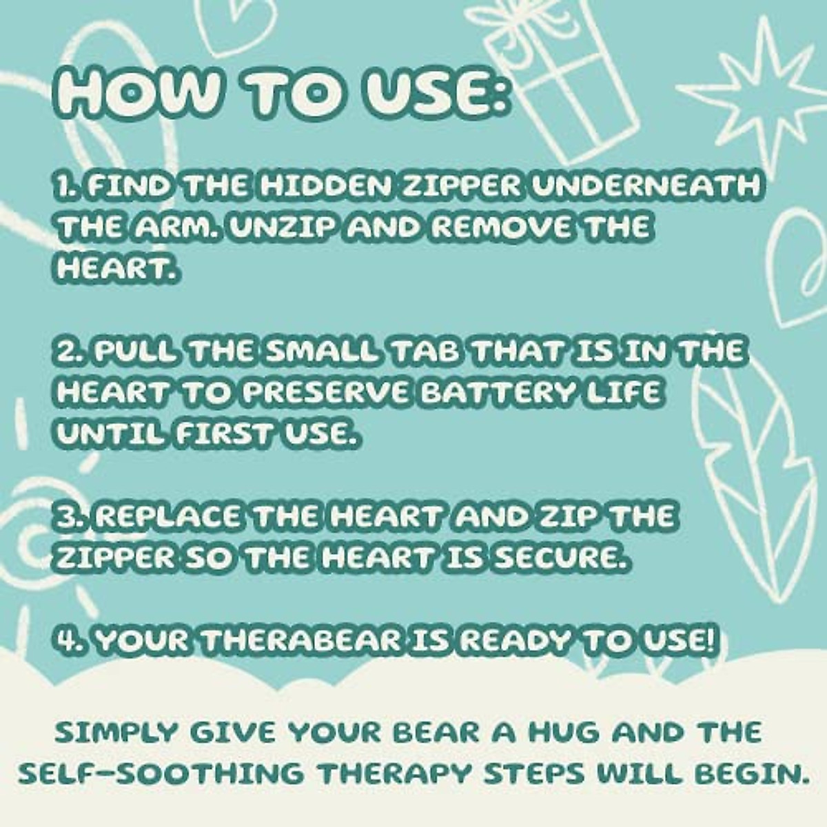 THERABEAR | Talking, Teaching, Multi-Sensory Therapeutic Teddy Bear, Comfortable Huggable Toy for Children of All Ages, Stuffed Animal Companion for Emotion Regulation