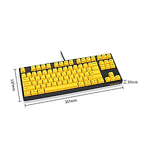 MUMUJJ Wired Mechanical Ergonomic Gaming Keyboard 108-Key Anti-Ghosting Full Size for Laptop Computer Game
