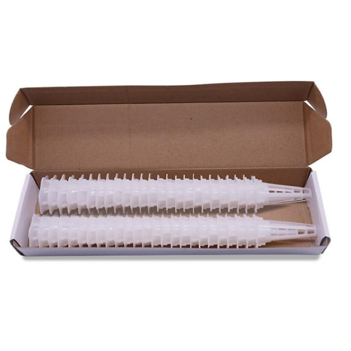 HTCWMD 50 Pack Grow Baskets Hydroponics Seed pods Basket Compatible with aero Garden Grow Sponge Starter pods，White