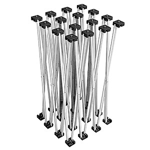 10x8Ft Pop-up Exhibition Display Booth with Case Black Trade Show Podium Promotion Counter Spotlight Receptive Extruded Aluminum Curved Frame Portable US Delivery