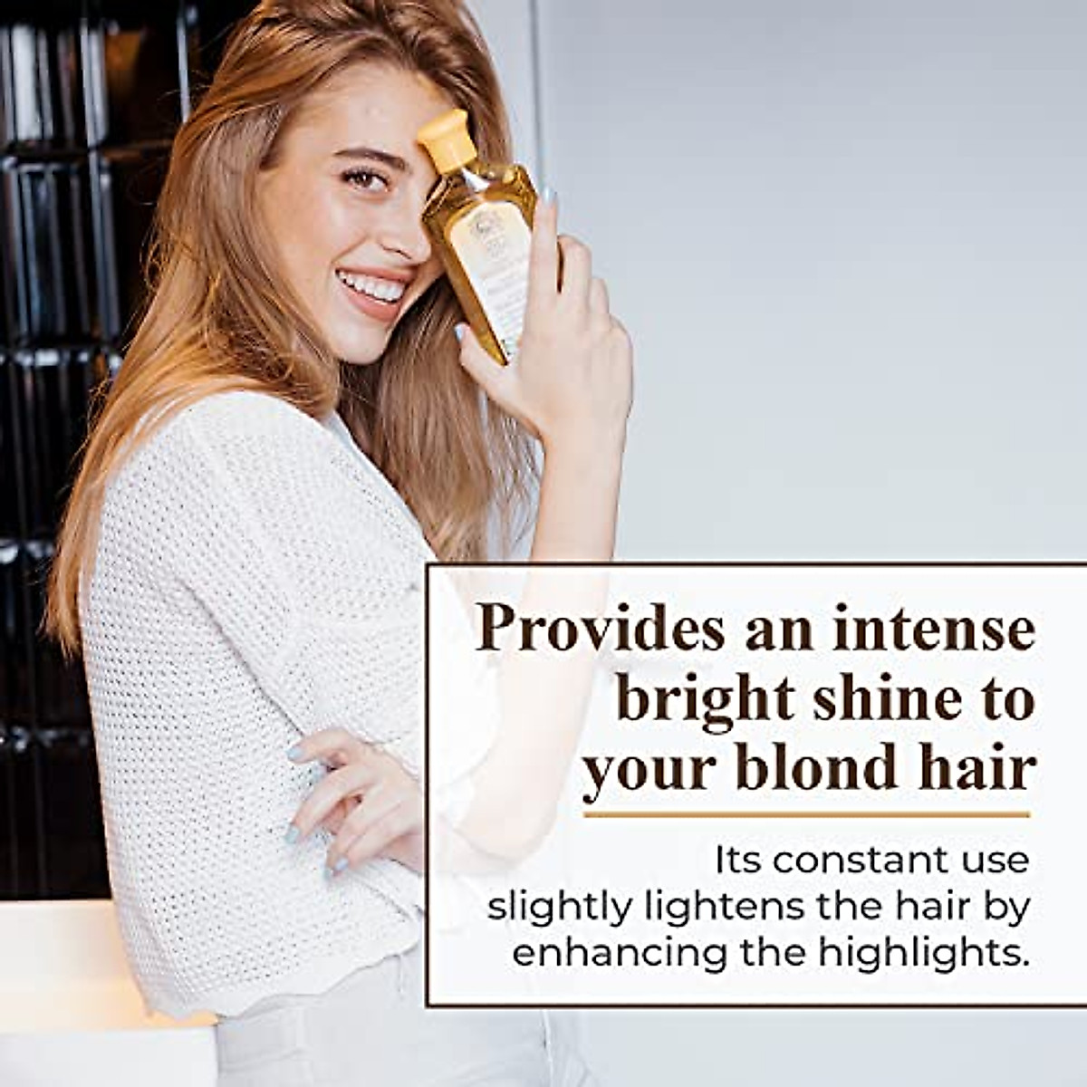 Intea Chamomile Shampoo - Premium Blonde Brightening Shampoo - Non-Ammonia, Easy Application for Natural or Dyed Hair - 8.5oz