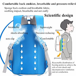 VIDOSCLA Color-blocking Sports Kids Backpack,Middle Schoolbag Elementary Student Bookbag for Girls&Boys