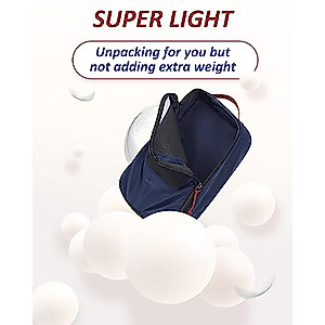 Packing Cubes for Suitcases, BAGSMART 6 Carry On Suitcase Organizer Bags Set Travel Packing Cubes for Women, Lightweight Luggage Organizer Bags with Shoe Bag & Luandry Bag,Navy Blue
