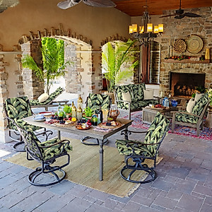 Arden Selections Outdoor Deep Seat Set, 24 x 24, Water Repellent, Fade Resistant, Deep Seat Bottom and Back Cushion 24 x 24, Onyx Cebu