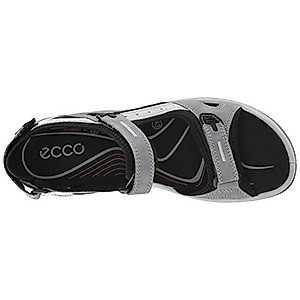 ECCO Women's Yucatan outdoor offroad hiking sandal, titanium, 7 M US