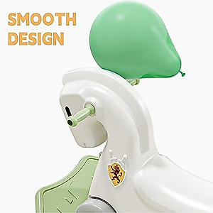 CHORBEYCH Knight Rocker Horse Balance Bike Ride Toy for Toddler 1-3 Years Kids Boys Girls Birthday Gifts Outdoor Farm Riding Animal Rocker Push(Green)