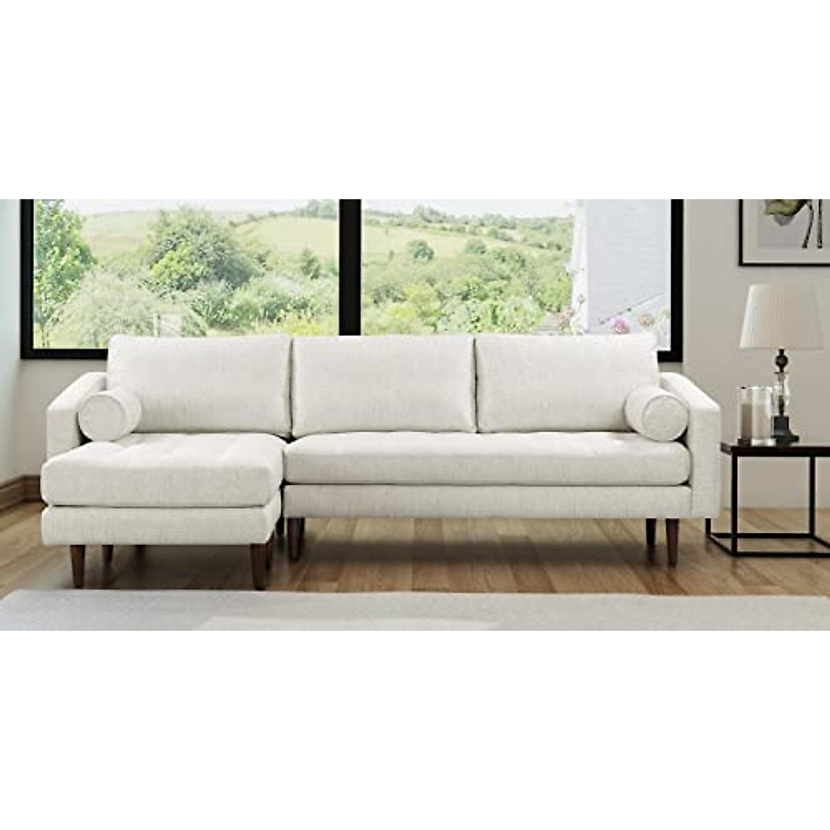POLY & BARK Sofa, Bright Ash, Left-Facing Sectional