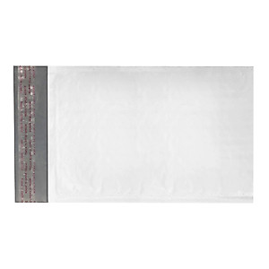 Amazon Basics Poly Bubble Mailer, Self-Seal, 4" x 8" (Internal Size - 3.75" x 7"), 25-Pack, white/grey