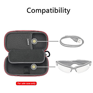 RLSOCO Carrying Case for Bose Frames Tempo - Sports Audio Sunglasses