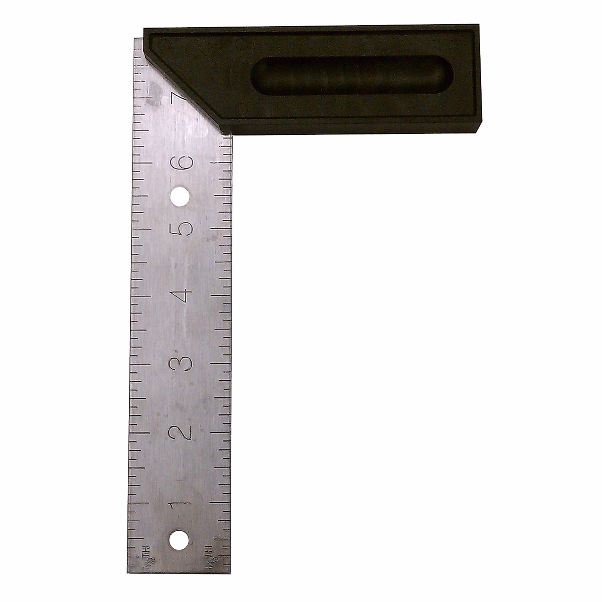 Johnson Level & Tool 450 Try & Mitre Square – Structo-Cast Handle, 8", Silver, 1 Square