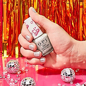 OPI Nail Lacquer, Sheer Glitter Finish Nail Polish, Up to 7 Days of Wear, Chip Resistant & Fast Drying, 3 Barbie Limited Edition Collection, Every Night is Girls Night, 0.5 fl oz