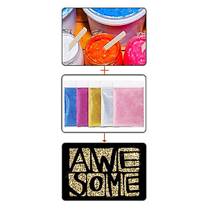 Pllieay 42 Pieces Screen Printing Kit with Instructions, Include 2 Pieces Wood Silk Screen Printing Frames, 5 Colors Fine Glitter, Screen Printing Squeegee, and Waterproof Transparency Films