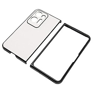 for Oppo Find N2 Shiny Phone Case, Ultra Thin and Slim Shockproof Protection Case, Anti Drop Foldable Phone Protective Cover for Oppo Find N2 (White)