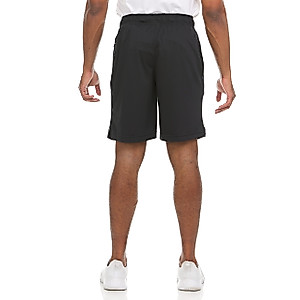 Spalding Mens Repel Performance Basketball Short with 9" Inseam, Black, S