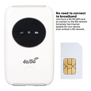 4G LTE USB Modem 300Mbps High Speed Hotspot Device Unlocked 5G SIM Slot Built in 3200MAh Portable Router Mini Mobile Hotspot for Travel