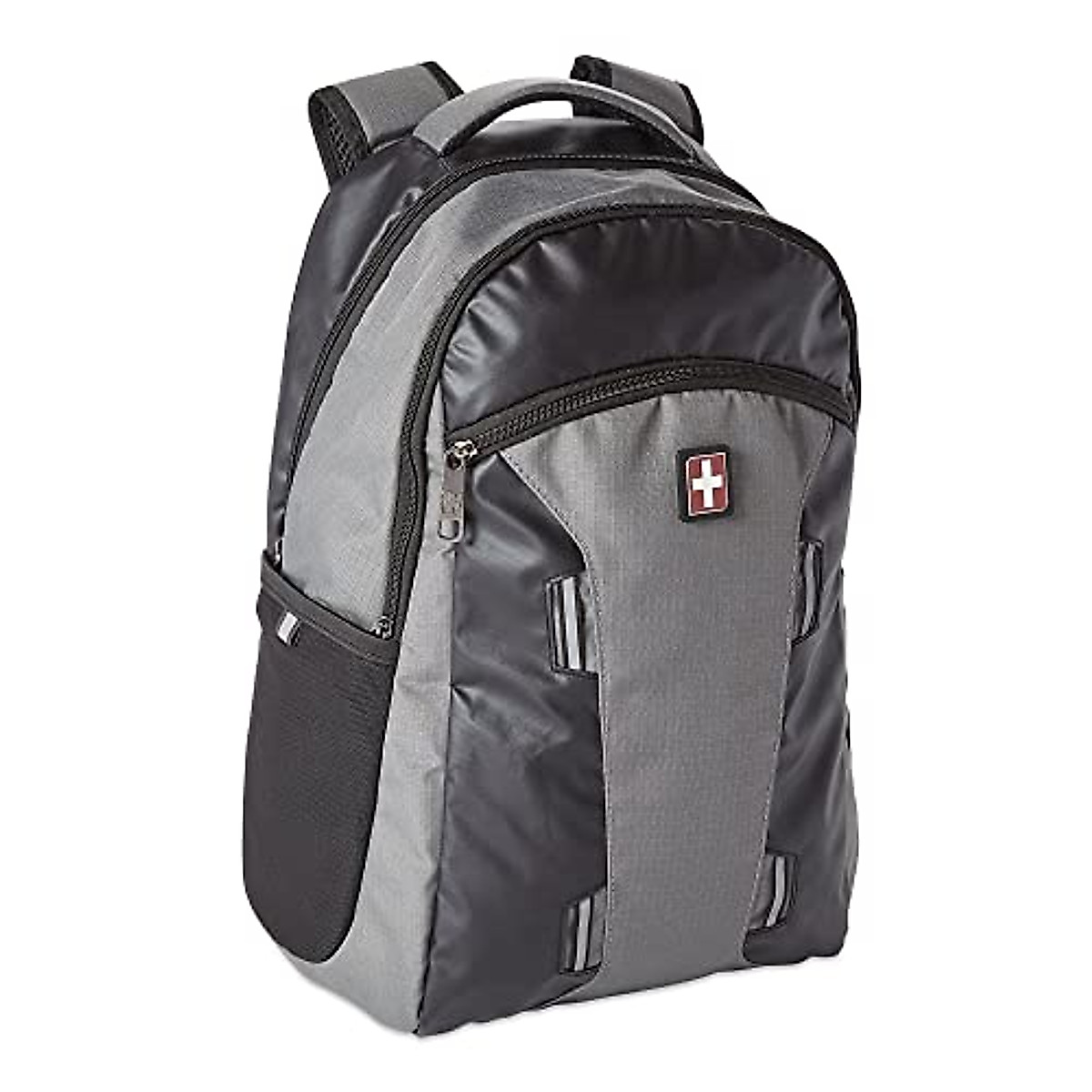 Premium Reflective Backpack with Adjustable Straps (Black, 11.5”W x 18”H x 7.5”D)