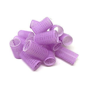 Set of 16 - Medium Size Self Grip Hair Rollers Pro Salon Hairdressing Curlers