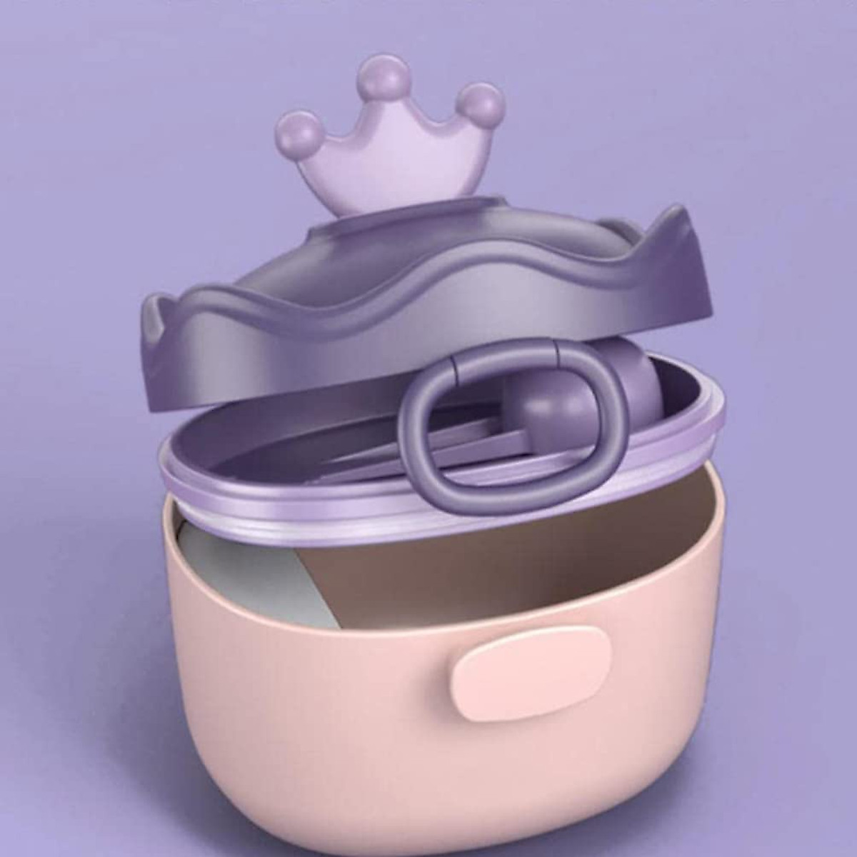 Toyvian Baby Formula Dispenser with Scoop, Baby Milk Formula Dispenser, Portable Storage Formula Containers for Travel, Baby Snack Storage Container, Baby Feeding Travel Storage Container