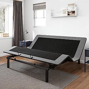 GOLDORO Ergonomic King Size Adjustable Bed Base, Wireless Remote Control, Whisper Quiet Durable Motor, Independent Head and Foot Incline