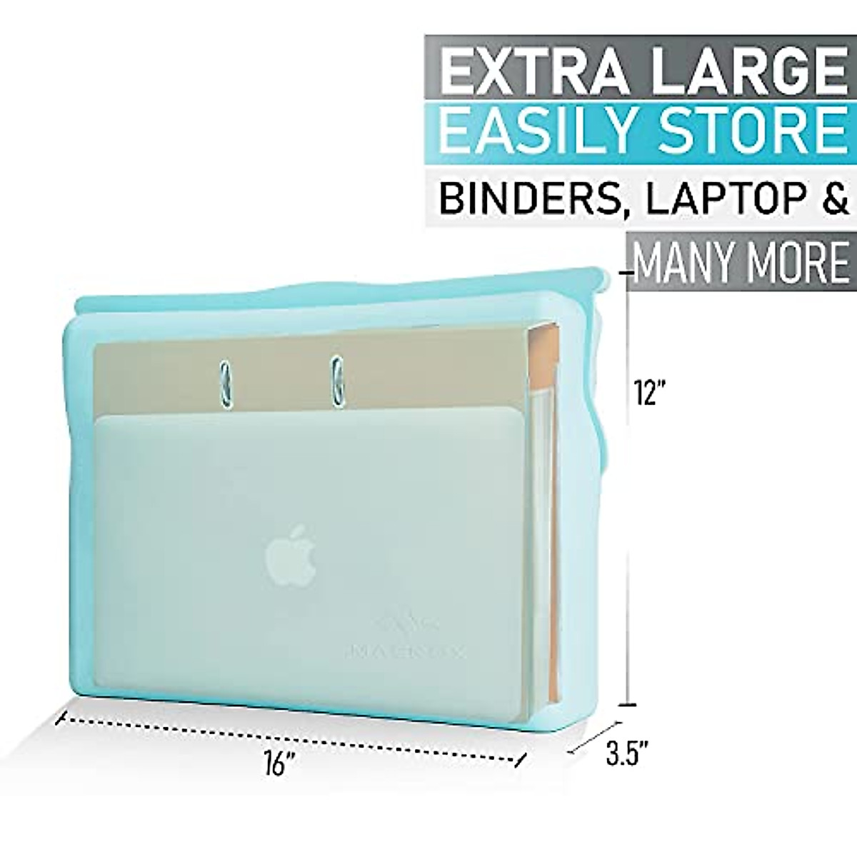 FLYPAL Large Silicone Waterproof Fire Resistant Document Bag. Patented Airtight Zip Lock Seal. Watertight Pouch Holder for Laptop, Documents, Files & Valuables. Insert Bag to Fireproof Bags (16”x12”x3.5”)