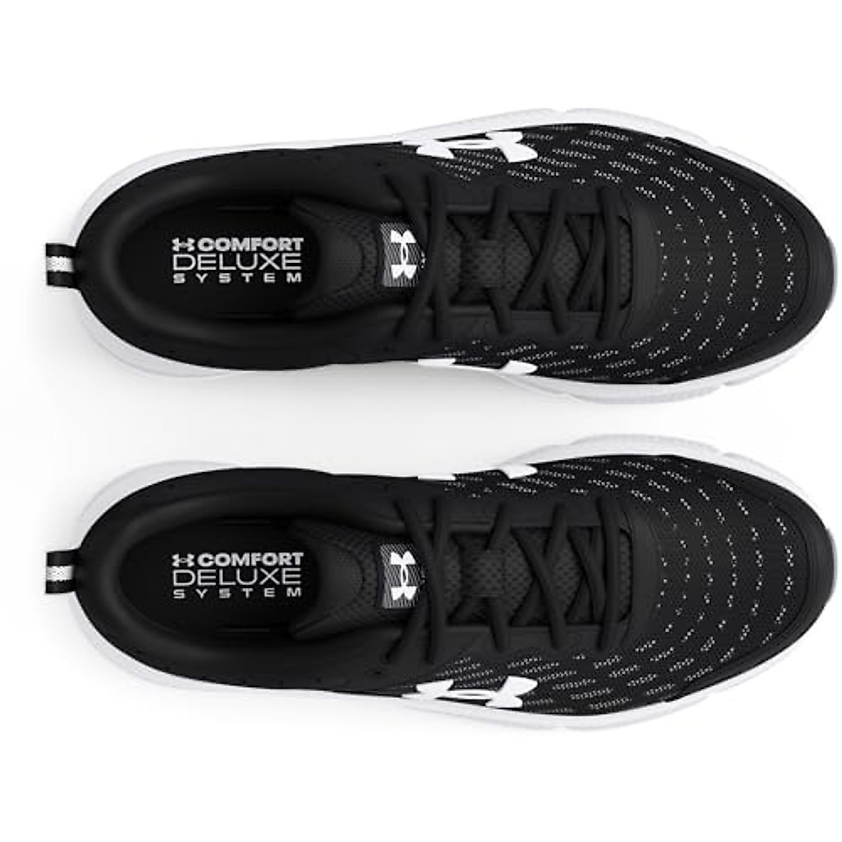 Under Armour Men's Charged Assert 10, (001) Black/Black/White, 10.5, US