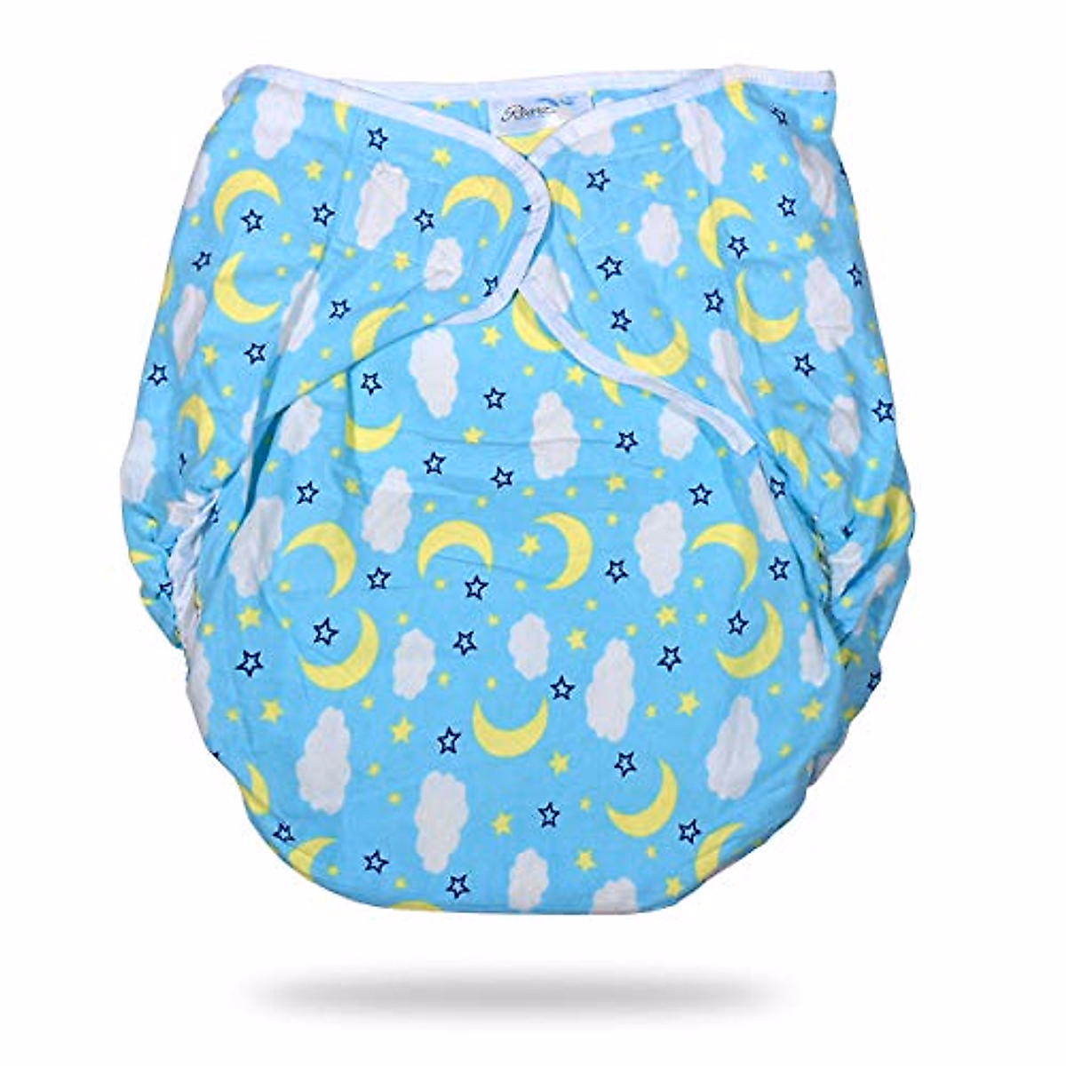 Rearz - Omutsu Bulky Fitted Nighttime Cloth Diaper (Blue - Clouds) (Medium/Large)