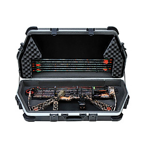 SKB Cases 2SKB-4119 Hard Exterior Waterproof ATA Single Parallel Limb Bow Utility Carrying Case, Black