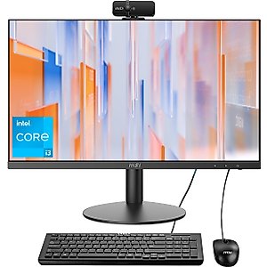 MSI All-in-One Computer Desktop, 23.8" FHD IPS Display, 16GB Memory,1TB SSD, Intel Core Processor Quad-Core Up to 4.40 GHz, WiFi 6, Bluetooth, HDMI, 6 USB Ports, Windows 11, Black
