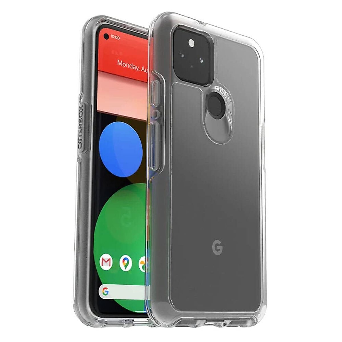Otterbox Symmetry Clear Case for Pixel 5, Shockproof, Drop Proof, Protective Thin Case, 3X Tested to Military Standard, Clear