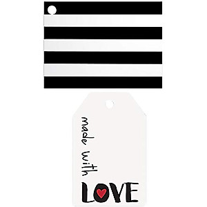 Gift Basket Making Kit Do It Yourself Diy Build Your Own Gift Basket Matching Supplies Market Tray Basket Cellophane Bag Shredded Crinkle Paper Ribbon Pull Bow BLACK AND WHITE STRIPE X-LARGE