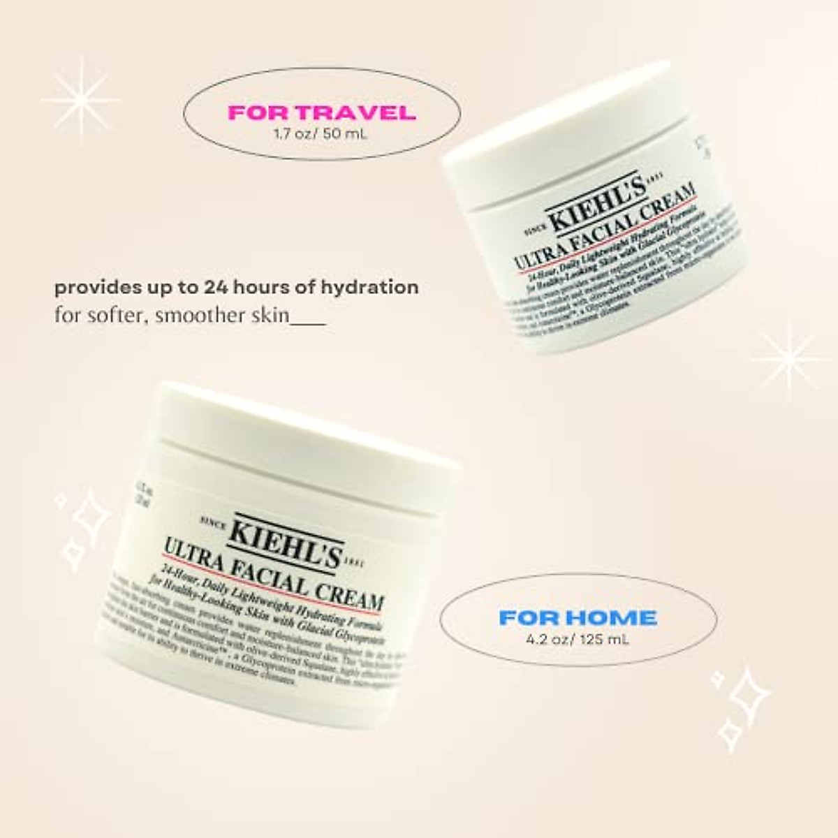 Kiehl's Ultra Facial Cream Hydrating Duo Holiday Gift Set:: Full Size & Travel Size