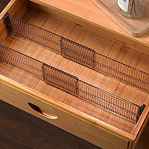 Drawer Divider/Closet Organizer Transparent Black