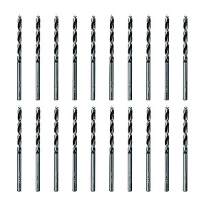 Sali 20PCS Brad Point Wood Drill Bit Set 1/8” Carbon Steel Wood Drill Bit Set for Hardwood, Plywood, Plastic Round Holes in All Types of Wood Perfect for DIY Woodworking Carving Engraving Drilling