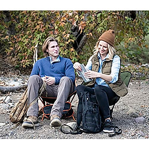 MARCHWAY Ultralight Folding Camping Chair, Heavy Duty Portable Compact for Outdoor Camp, Travel, Beach, Picnic, Festival, Hiking, Lightweight Backpacking (Green)