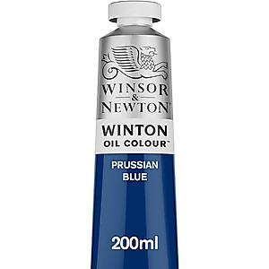 Winsor & Newton Winton Oil Color, 200ml (6.75-oz) Tube, Prussian Blue