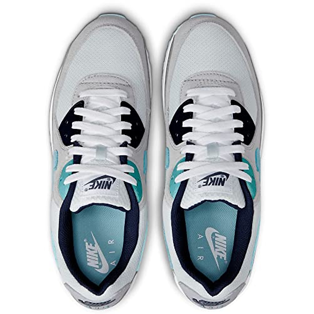 Nike Air Max 90 Men's Shoes (Pure Platinum/Worn Blue, us_Footwear_Size_System, Adult, Men, Numeric, Medium, Numeric_9)